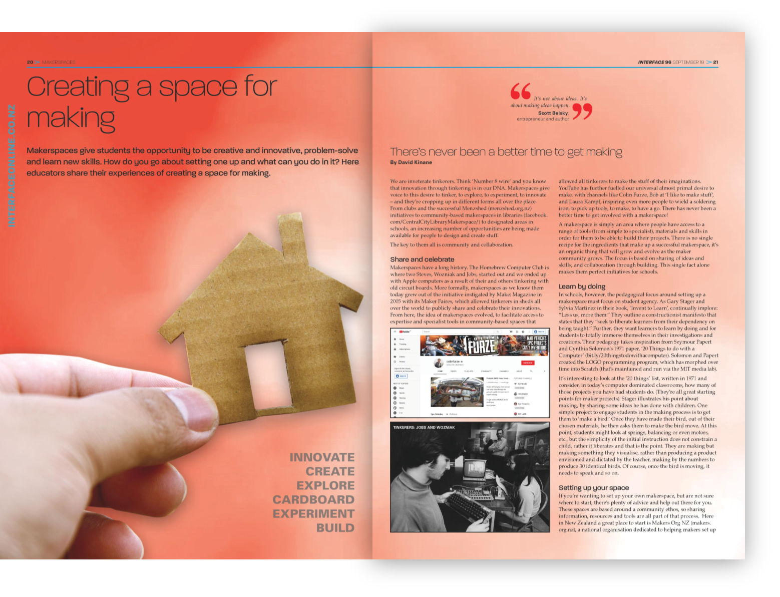 Creating a space for making